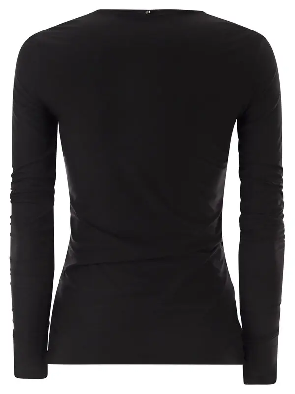 Sportmax Long-sleeved Jersey T-shirt