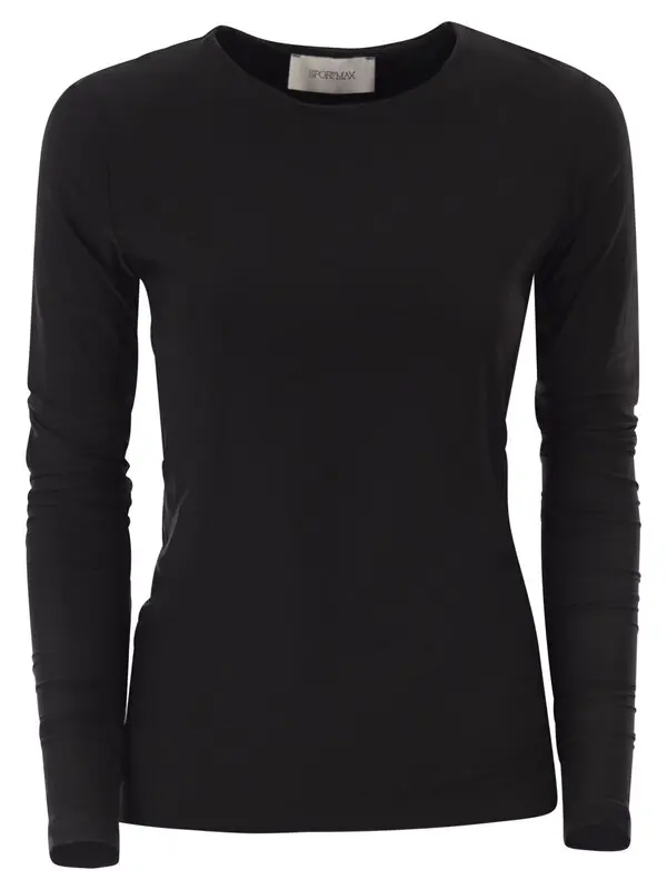 Sportmax Long-sleeved Jersey T-shirt