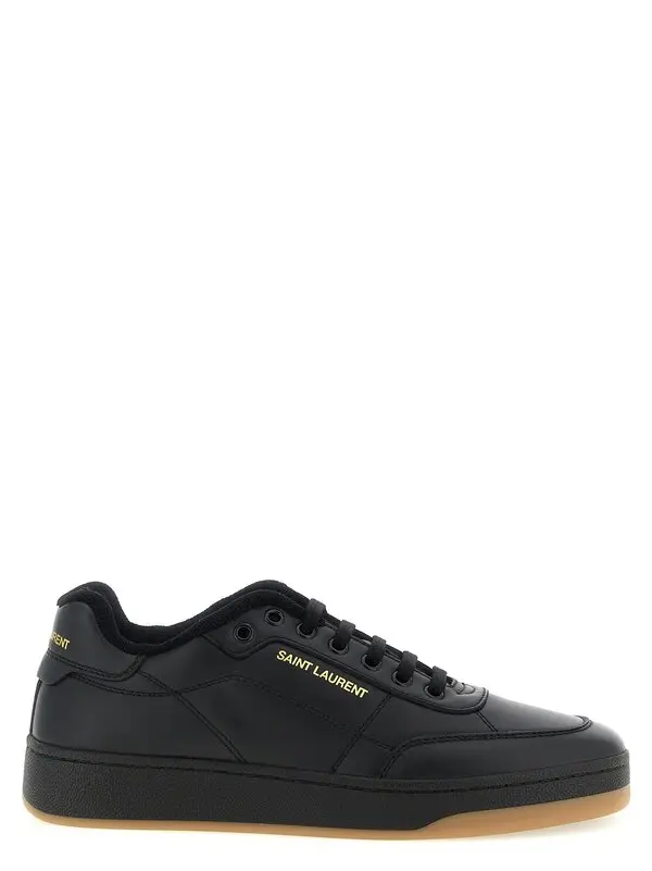 Saint Laurent Sl/61 Leather Sneakers - Black