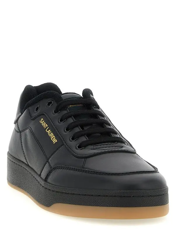Saint Laurent Sl/61 Leather Sneakers - Black