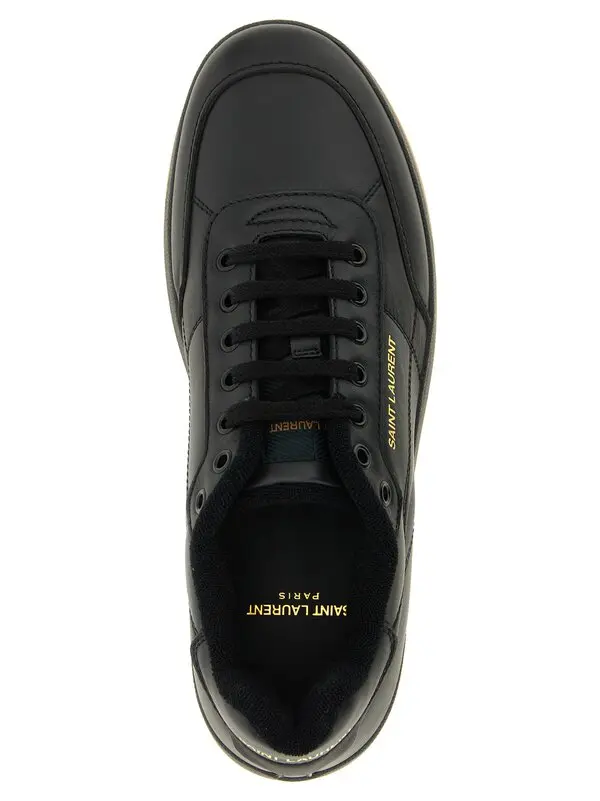 Saint Laurent Sl/61 Leather Sneakers - Black