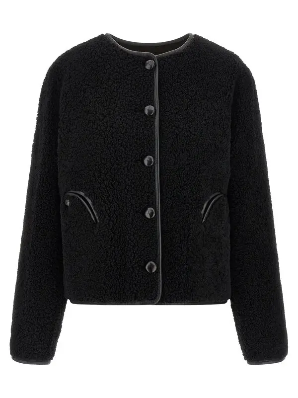 BLAZÉ MILANO Reversible Shearling Jacket - Black