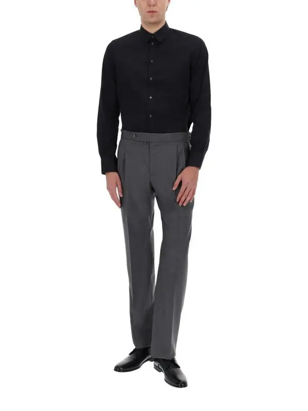 Dolce & Gabbana Wool Canvas Tailored Trousers - Gray