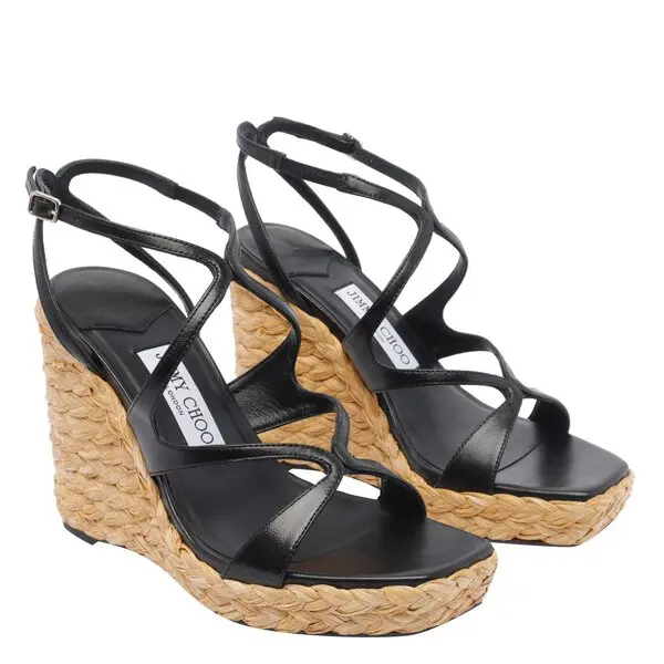 JIMMY CHOO Ayla Wedge Sandals