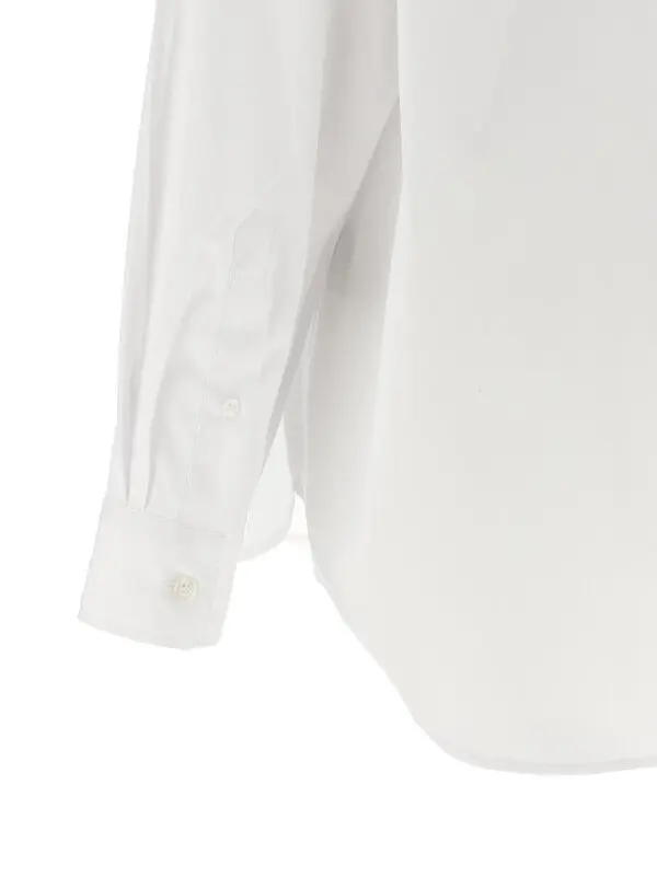 Dries Van Noten Cheers" Cotton Poplin Button-down Shirt - White