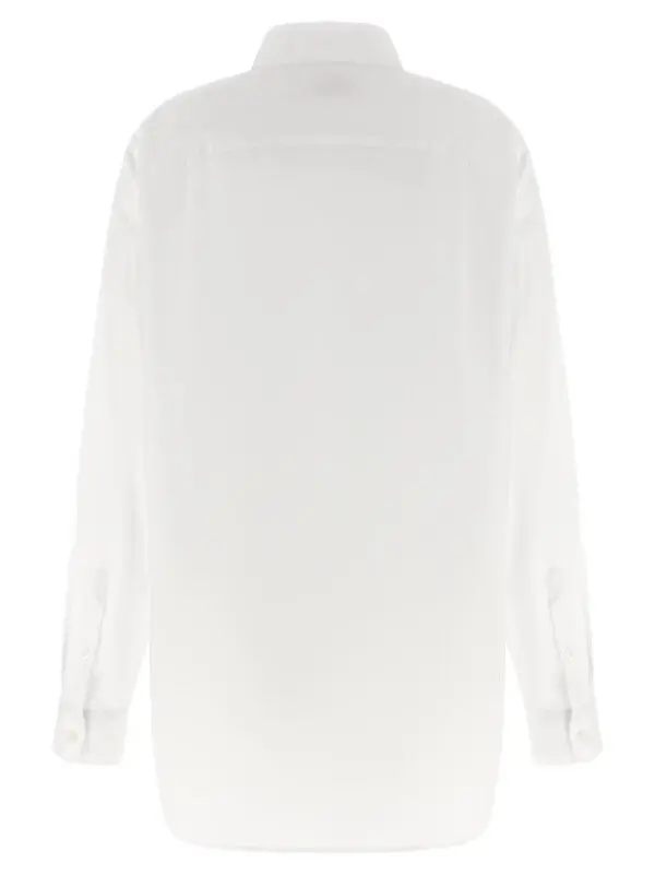 Dries Van Noten Cheers" Cotton Poplin Button-down Shirt - White