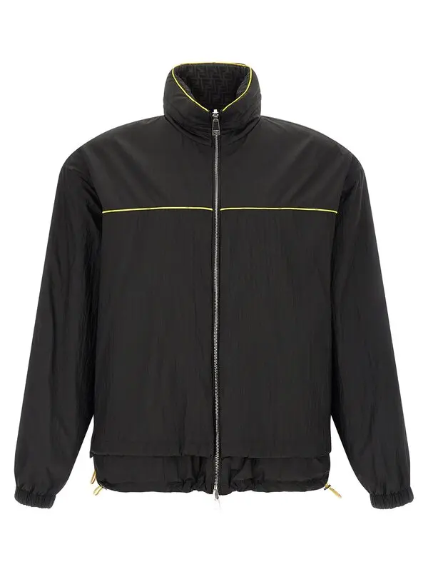Fendi Reversible Windbreaker With Ff Motif - Multicolor