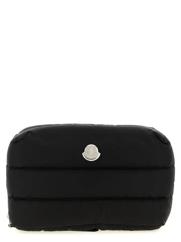 Moncler Caradoc Quilted Nylon Pouch - Black