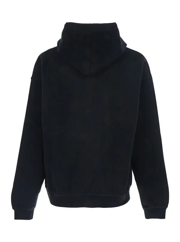Dsquared2 Cotton Hoodie With Drawstring And Lettering Logo - Black