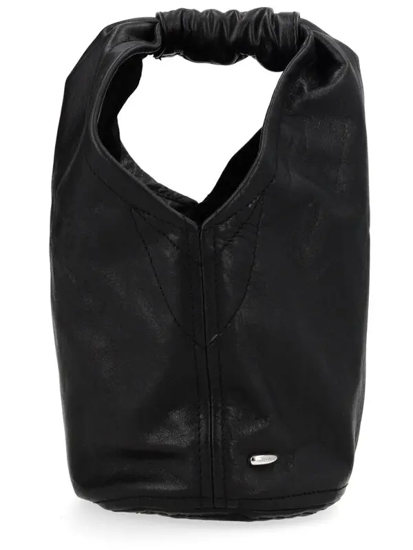 Our Legacy Fofinho Drip Bag" In Bull Leather - Black