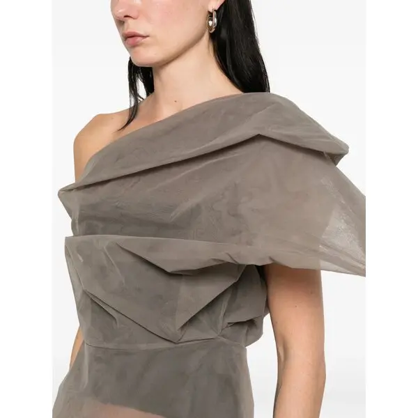 Rick Owens One-shoulder Draped Blouse