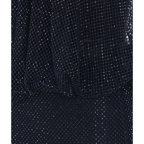 Sportmax Pappa Jersey Fitted Dress With Crystals - Black