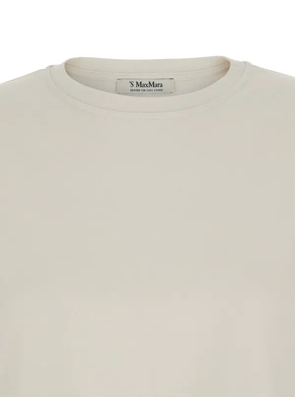 Max Mara Cotton Crew Neck T-shirt - Multicolor