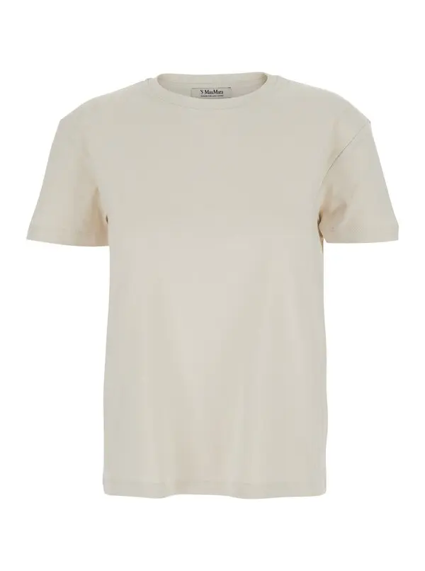 Max Mara Cotton Crew Neck T-shirt