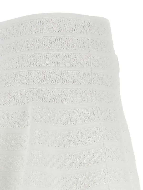 SELF-PORTRAIT Pointelle Knit" Mini Skirt