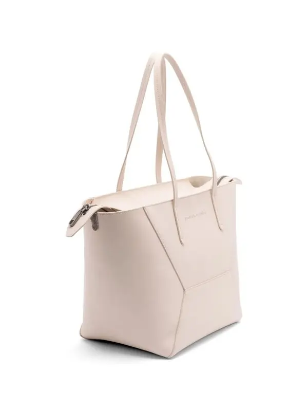 Brunello Cucinelli Calf Leather Tote Bag With Pouch - Multicolor