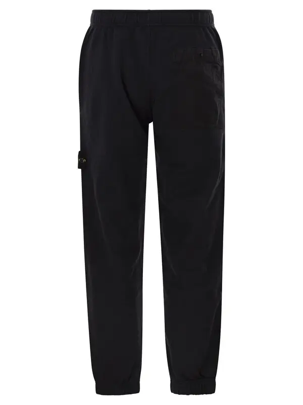 Stone Island Regular Fit Jogger Trousers With Seasonal Pocket - Blue