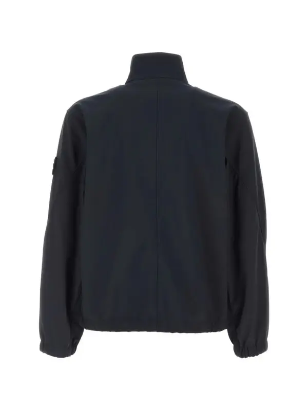 Stone Island Water And Wind Resistant Stand Collar Jacket - Blue