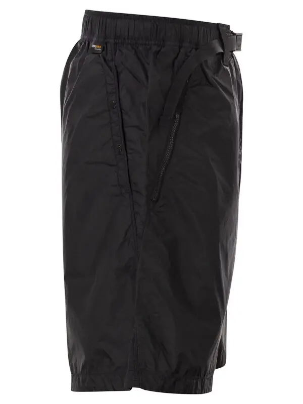 Stone Island Technical Nylon Bermuda Shorts With Adjustable Belt