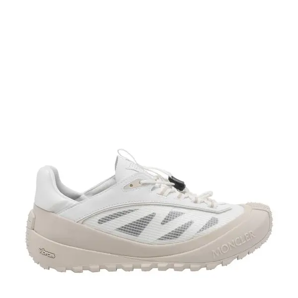 Moncler Trailgrip Leather And Mesh Sneakers - White