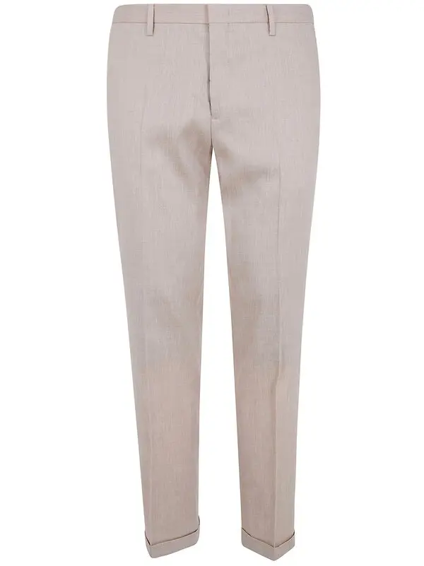 Paul Smith Tailored Linen Wool Blend Trousers
