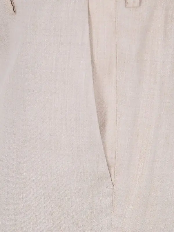 Paul Smith Tailored Linen Wool Blend Trousers