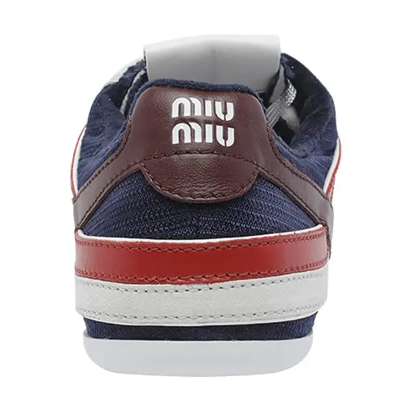 Miu Miu Fabric And Calf Leather Gymnasium Sneakers