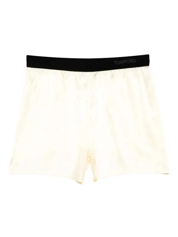 TOM FORD Silk Elasticated Waist Shorts - Multicolor