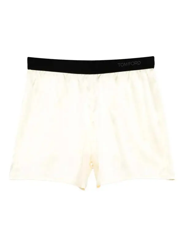 TOM FORD Silk Elasticated Waist Shorts - Multicolor
