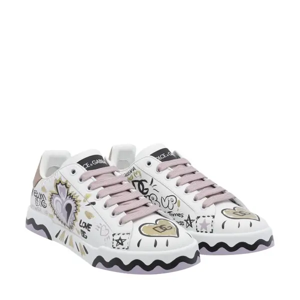 Dolce & Gabbana Portofino Leather Sneakers