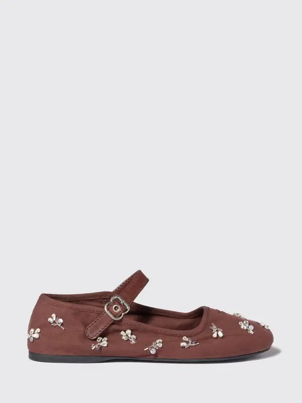 Miu Miu Lamb Leather Ballet Flats