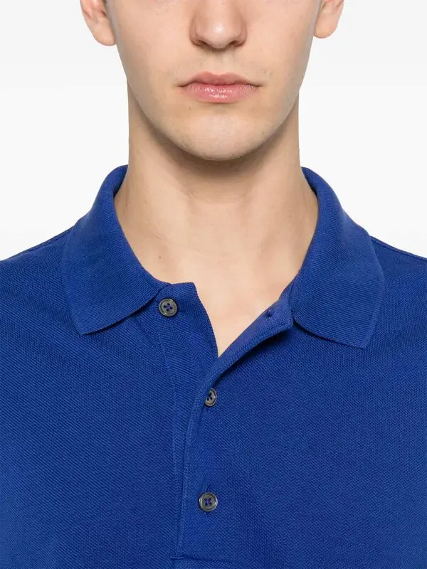 TOM FORD Short-sleeved Polo - Blue