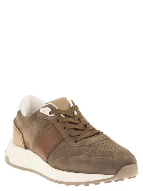 TOD'S Suede Leather Lace-up Sneakers