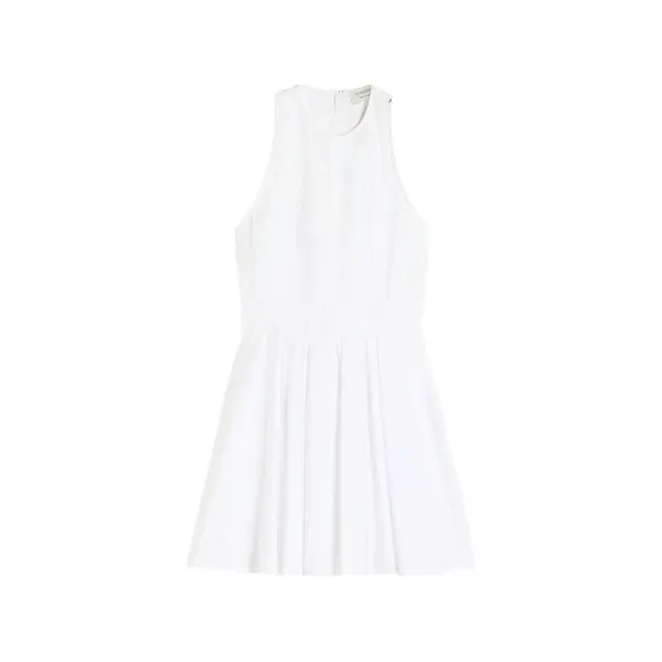 Sportmax Cotton Sleeveless Dress - White
