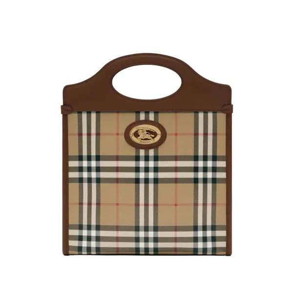 Burberry Archive Check Crossbody Bag - Cream
