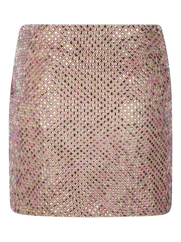 SELF-PORTRAIT Embellished Miniskirt