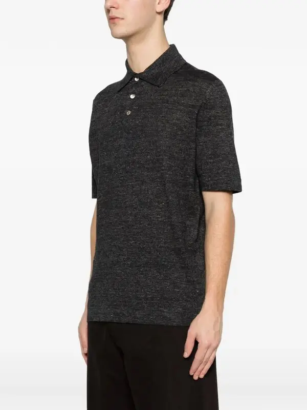 Brunello Cucinelli Linen And Cotton Knit Polo