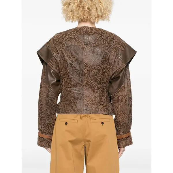 Isabel Marant Étoile Cropped Belted Leather Jacket