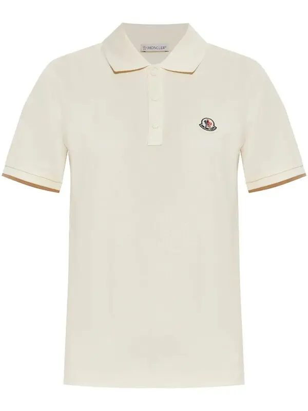 Moncler Cotton Piqué Logo Polo Shirt - Multicolor