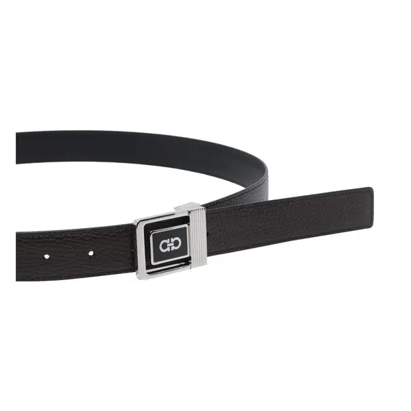 FERRAGAMO Logo Reversible Belt - Brown
