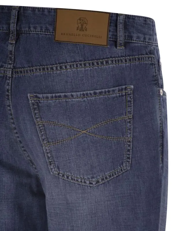 Brunello Cucinelli Traditional Fit Five-pocket Denim Trousers - Multicolor