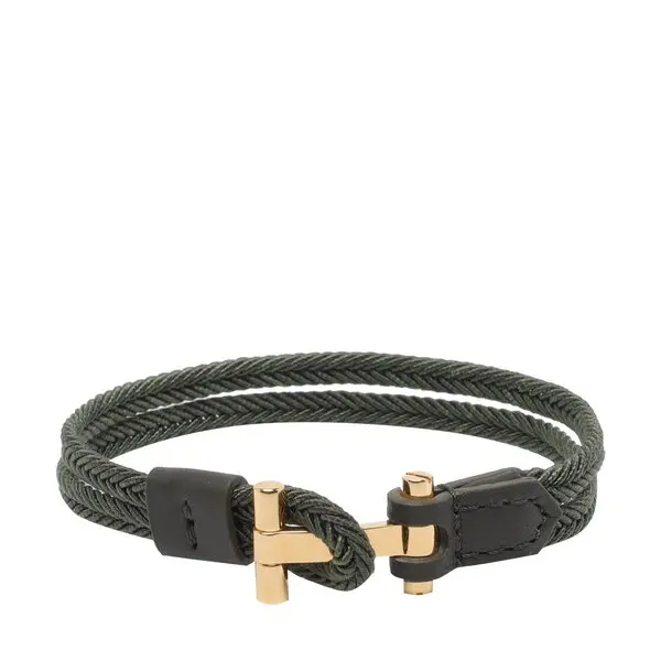TOM FORD Braided Toggle Clasp Bracelet - Green