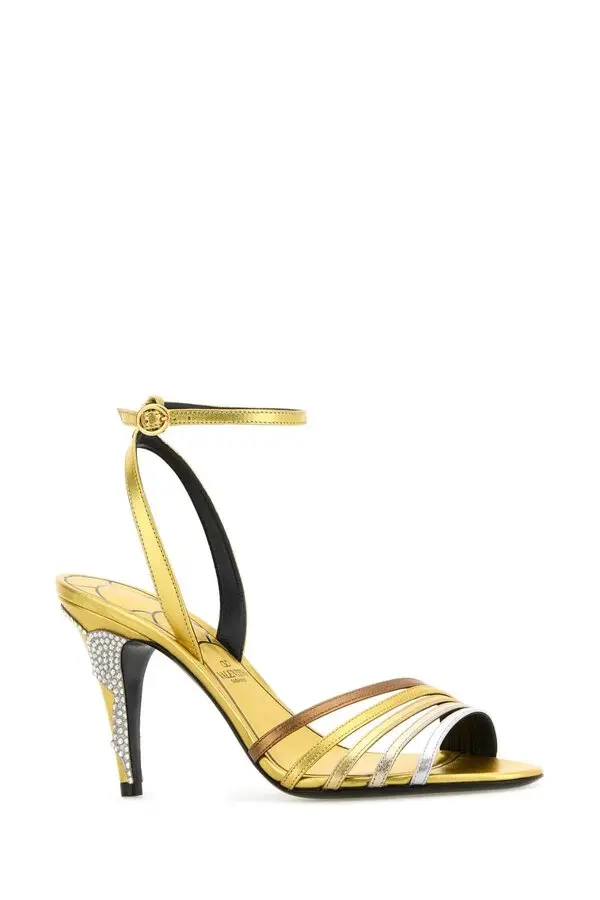 Valentino Garavani Leather Strappy Heeled Sandals