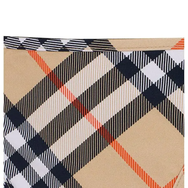 Burberry Checked Bikini Bottoms - Brown