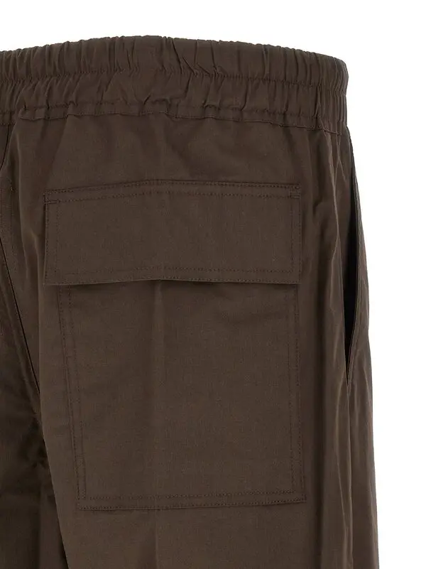 Rick Owens Dietrich Drawstring Cotton Pants - Brown