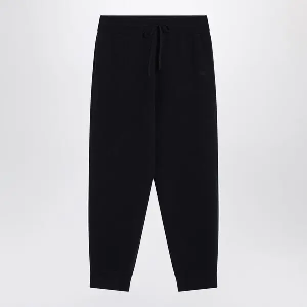 Burberry Navy Cashmere-blend Jogging Pants - Blue