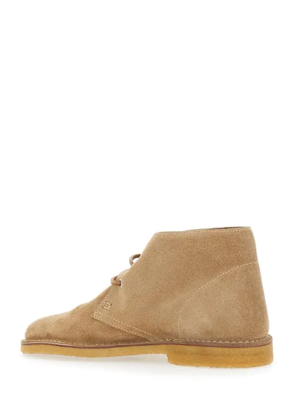 Dsquared2 Suede Lace-up Boots With Logo Patch