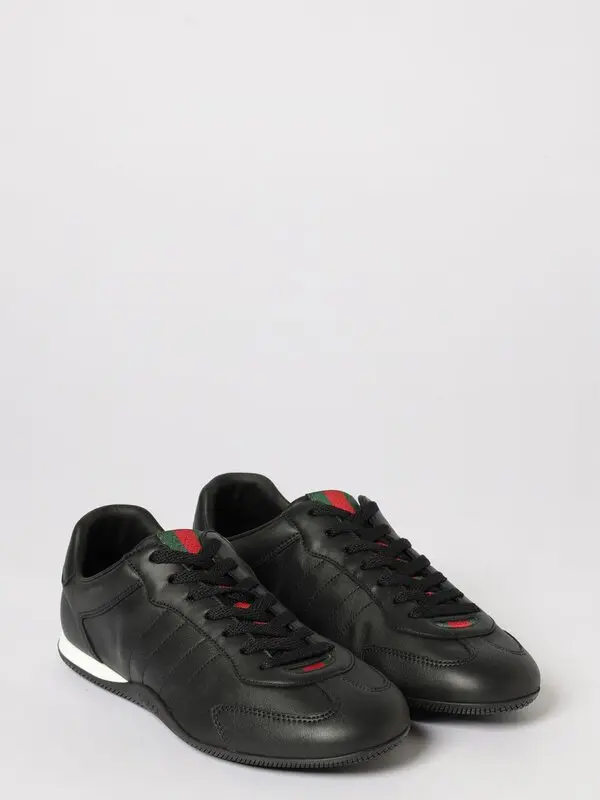 Gucci Calf Skin Lace-up Sneakers