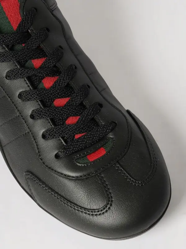 Gucci Calf Skin Lace-up Sneakers