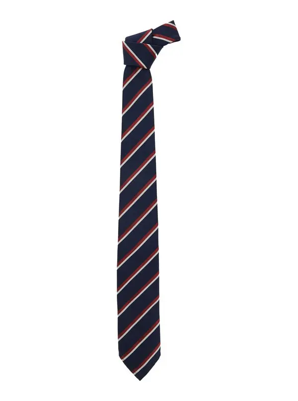 Dsquared2 Striped Silk Neck Tie - Multicolor